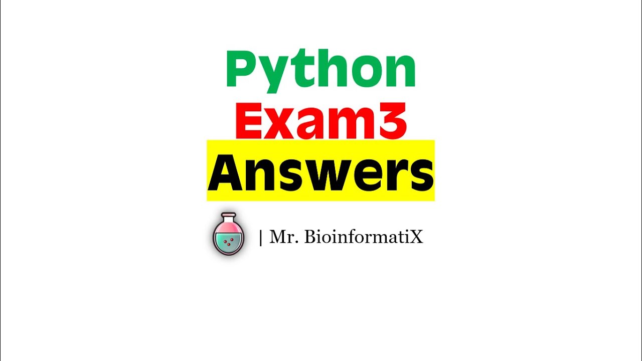 Python Exam 3 Questions And Answers Check Your Answers Python For
