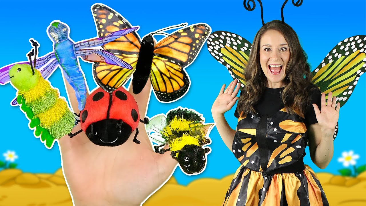 Finger Family Bugs ёярюёярыёяжл Learn About Insects And Mini Beasts With The