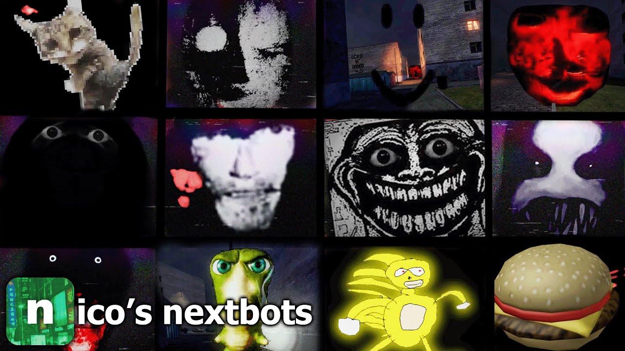 All New Updated Jumpscares In Nico S Nextbots Youtube