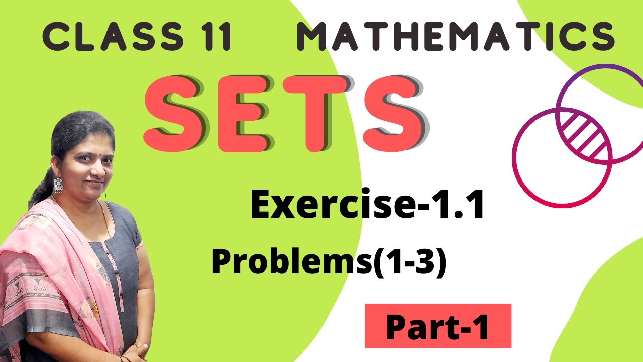 Sets Class 11 Part 1 Introduction Exercise 1 1 Problems 1 3