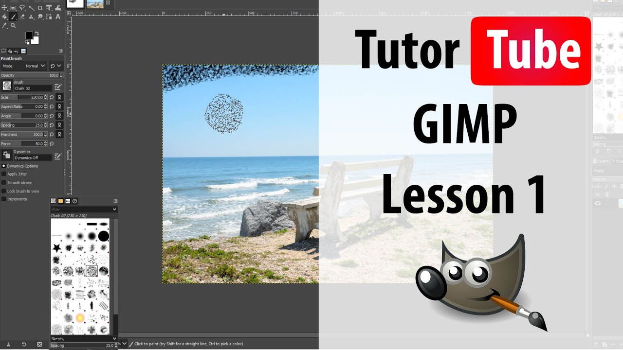 Gimp Lesson 1 Interface Youtube