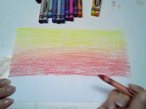 Blending Crayons Sunset Youtube