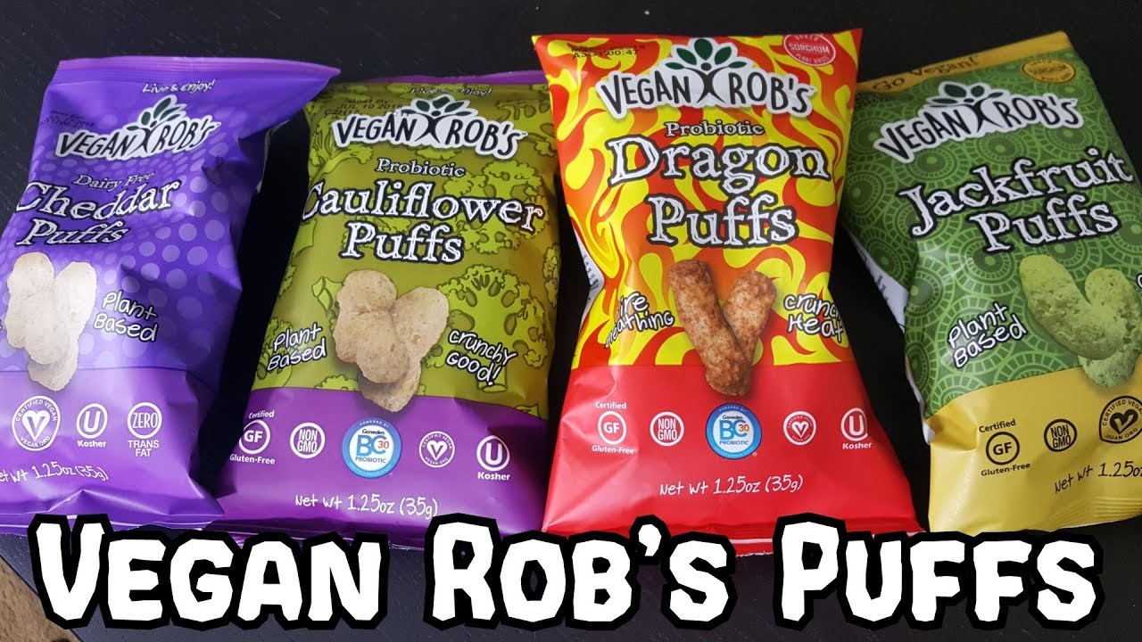 Vegan Rob S Cheddar Puffs Cauliflower Puffs Dragon Puffs Jackfruit