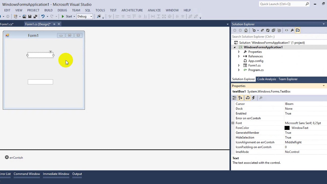 S4 A 4 Errorprovider Visual C Youtube