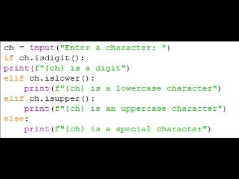 Check For Character Lowercase Or Uppercase Or Digit Or Special