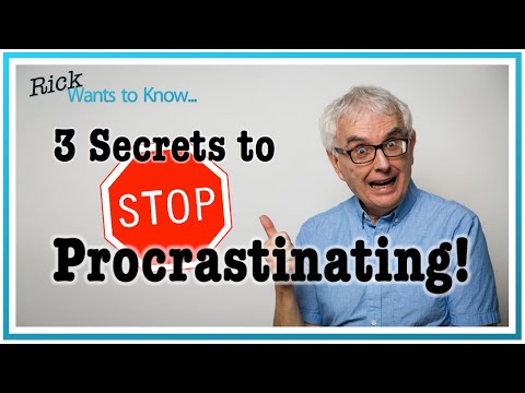 3 Secrets To Stop Procrastinating Youtube