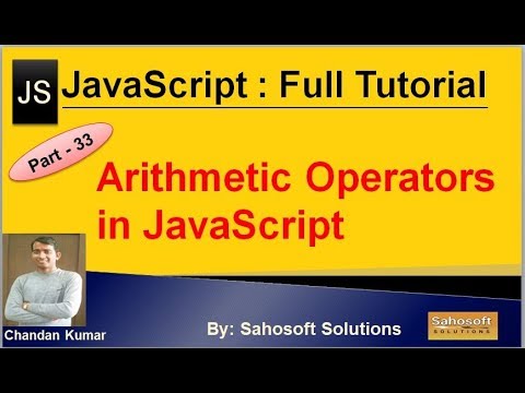 Arithmetic Operators In Javascript Javascript Full Tutorial In Hindi