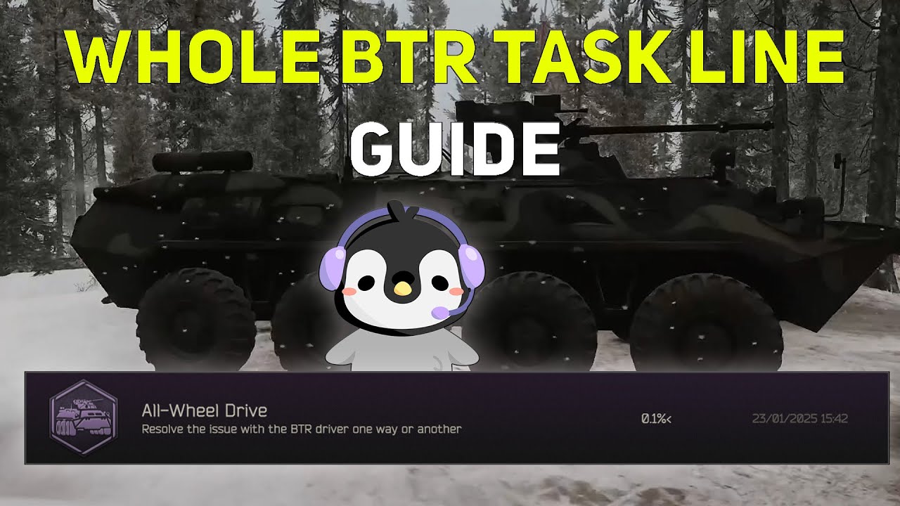 All Of The Btr Tasks For All Wheel Drive Achievement Tarkov Task