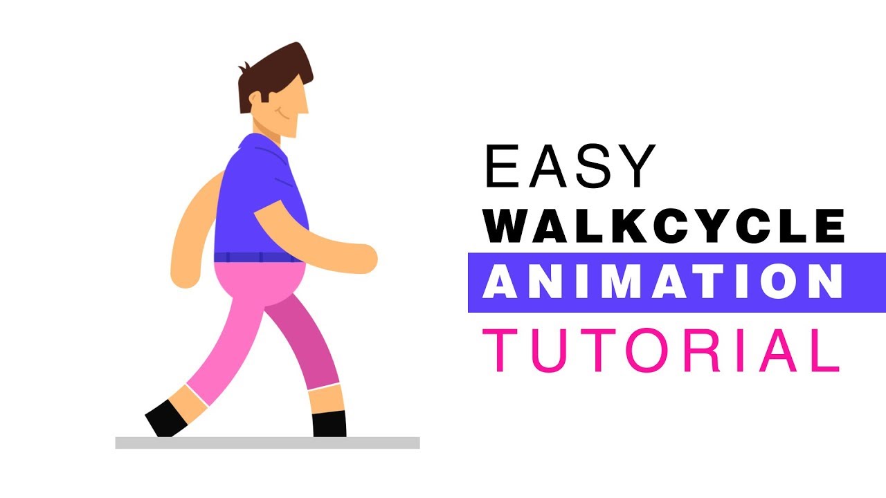 Walk Cycle Character Animation Tutorial After Effects Tutorial Youtube
