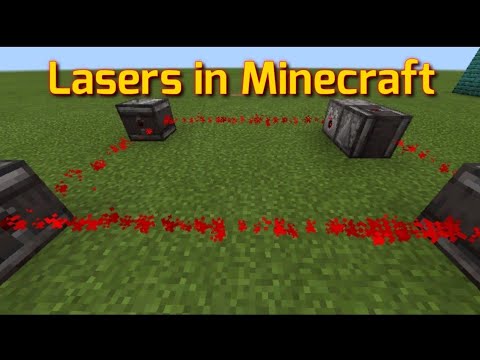 Working Lasers In Minecraft Bedrock Commands Map Download Youtube
