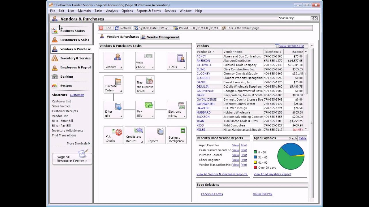 Accounts Payable Tutorial Sage 50 Accounting Youtube