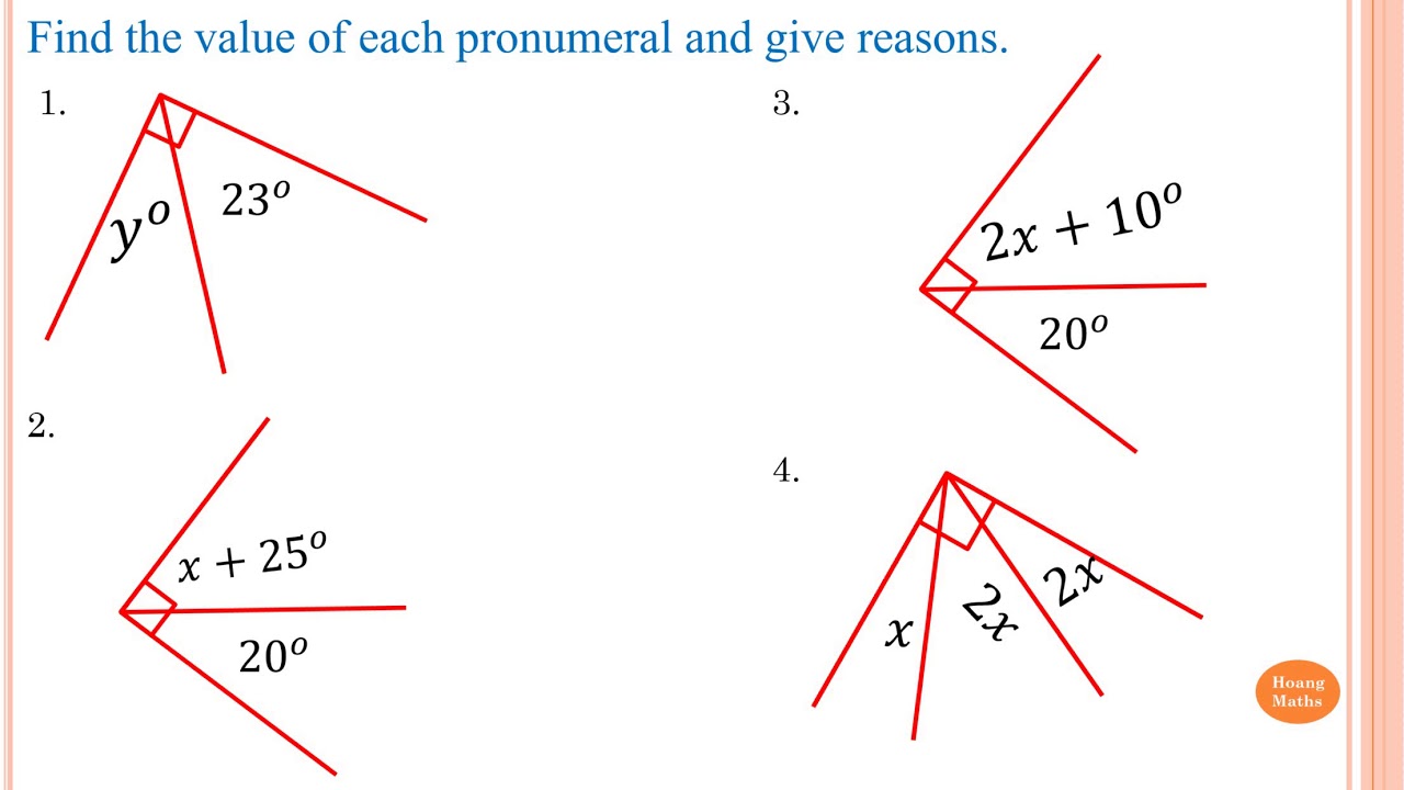 Complementary Angles Youtube