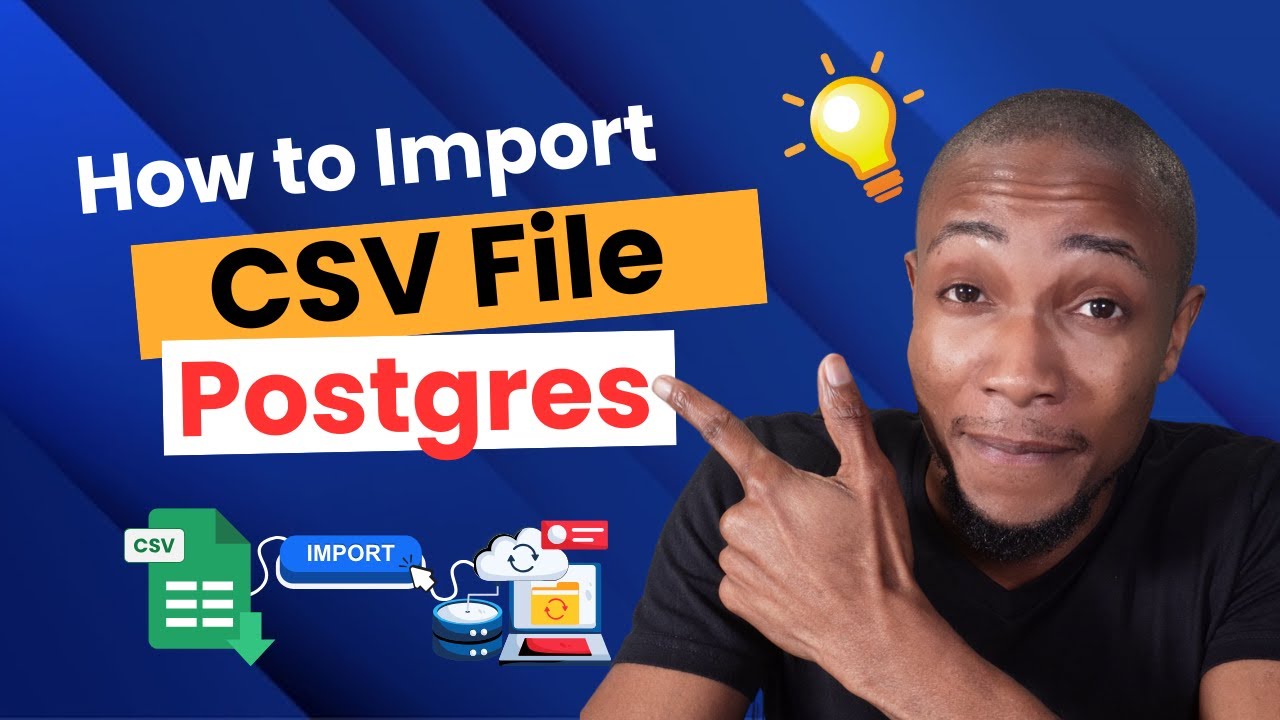 How To Import Csv File Into Postgres Database Youtube
