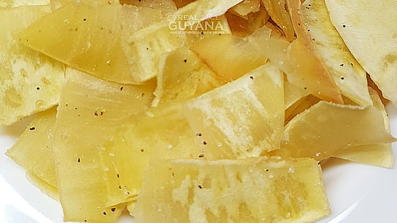 Breadfruit Chips Step By Step Video Recipe Ii Real Nice Guyana Youtube