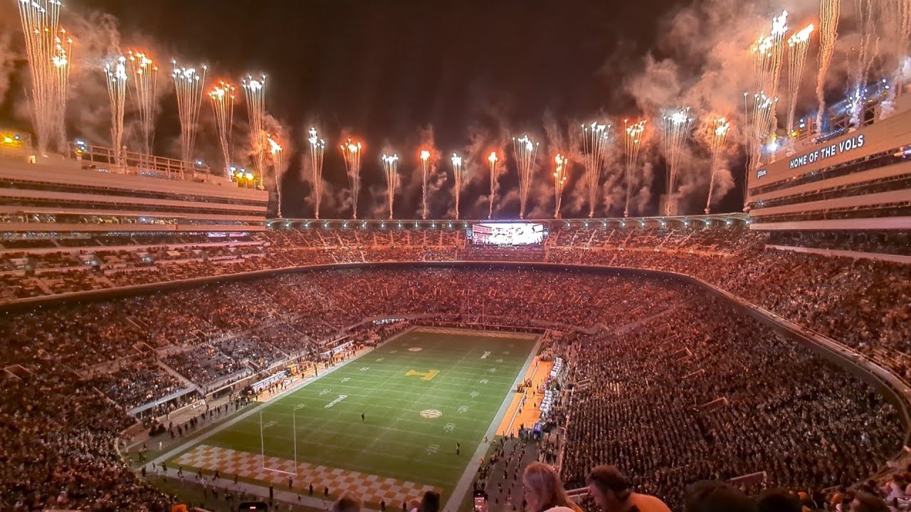 Tennessee Dark Mode Activated At Neyland Stadium Youtube