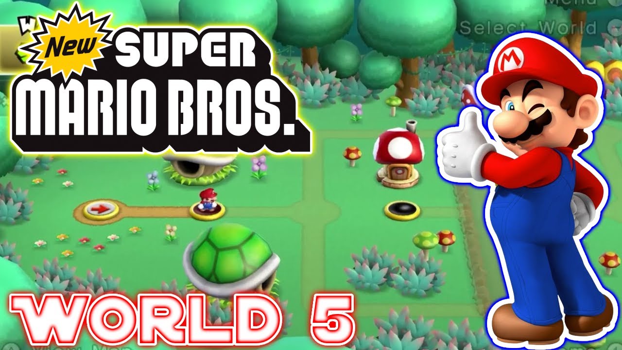 New Super Mario Bros Wii Part 5 World 5 Youtube