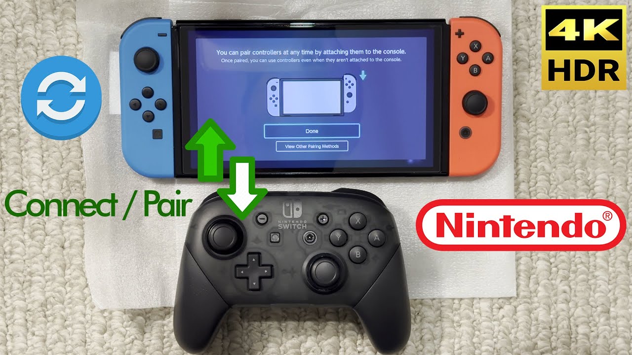 How To Connect Pair A Nintendo Switch Pro Controller 2023 2024