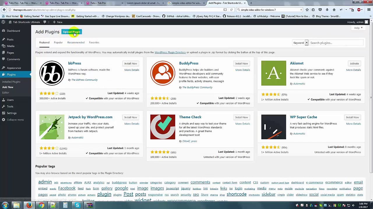 Create Responsive Tab In Wordpress Youtube