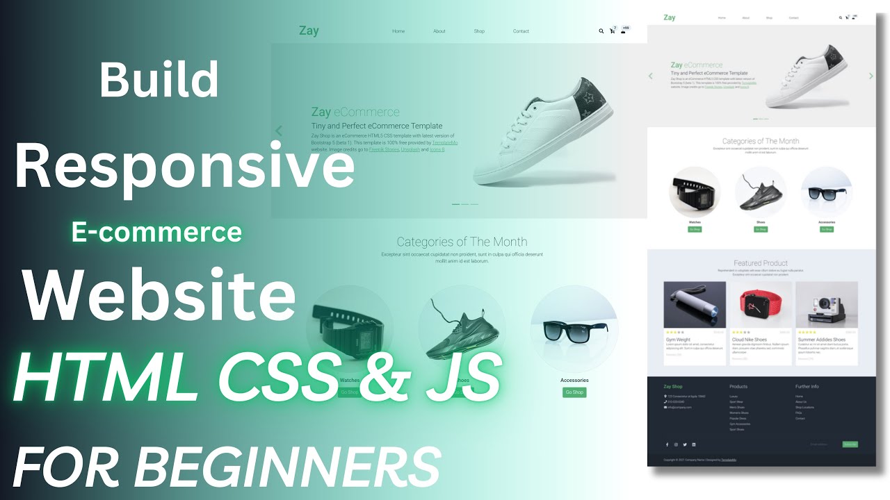 How To Build A Responsive E Commerce Website With Html Css