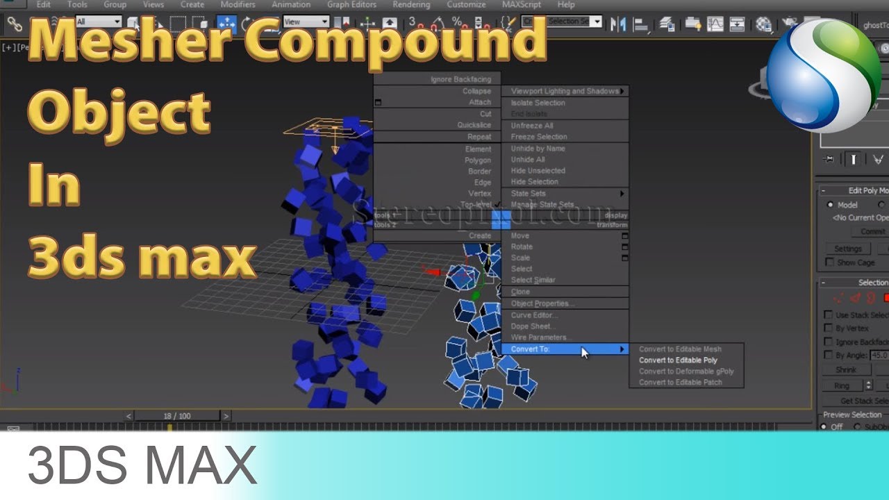 Mesher Compound Object 3ds Max Youtube