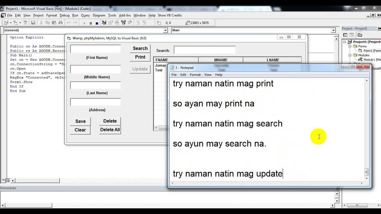 Flotech Tutorial Visual Basic 6 0 Mysql Unlimited Storage Youtube