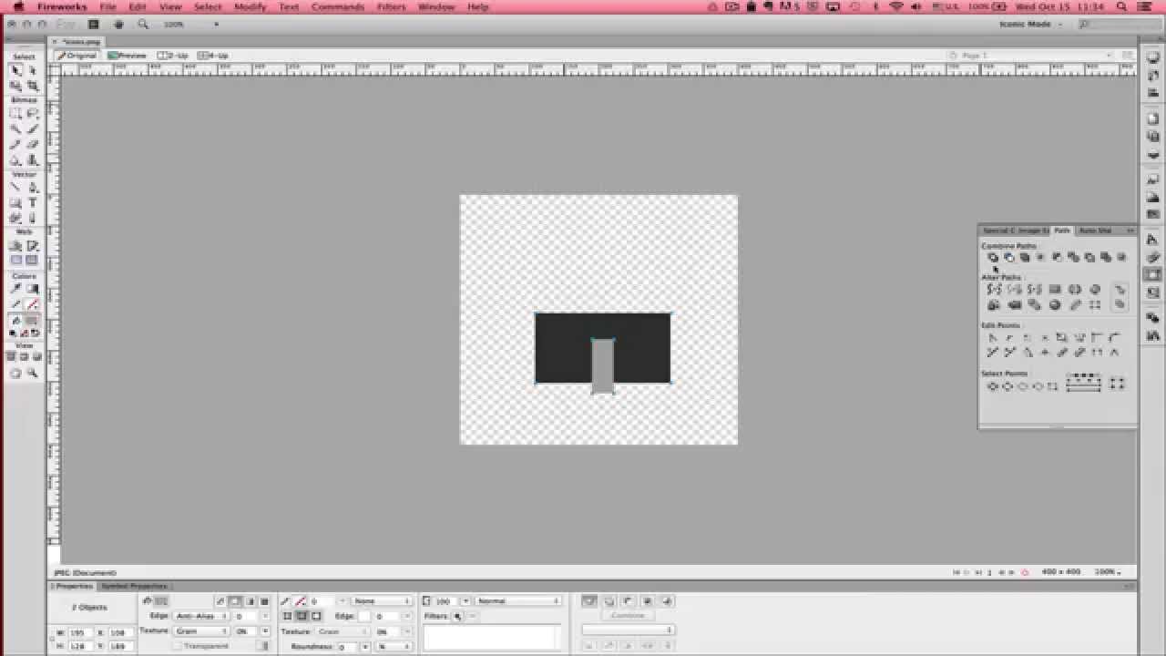 Drawing A Home Icon Using Adobe Fireworks Youtube