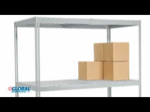 Globalindustrial Boltless Wide Span Storage Racks Youtube