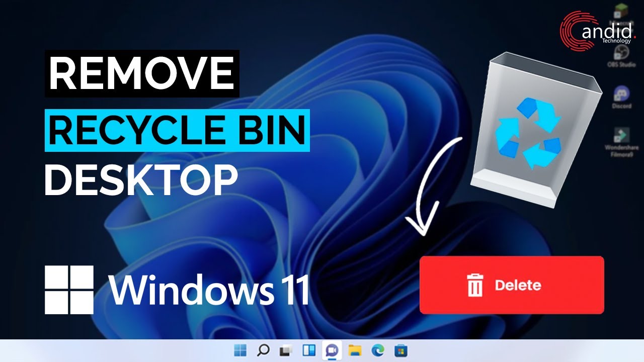 How To Remove Recycle Bin From Desktop In Windows 11 Youtube