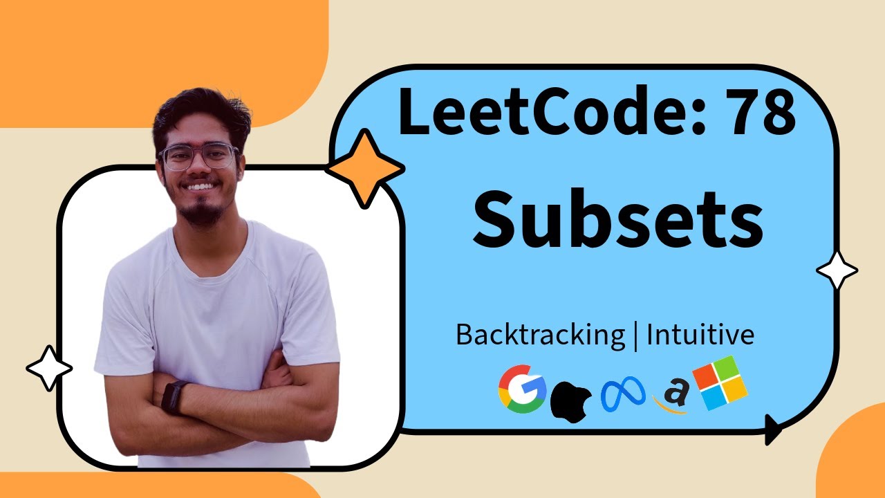 Subsets Leetcode 78 Recursion Tree Backtracking Youtube