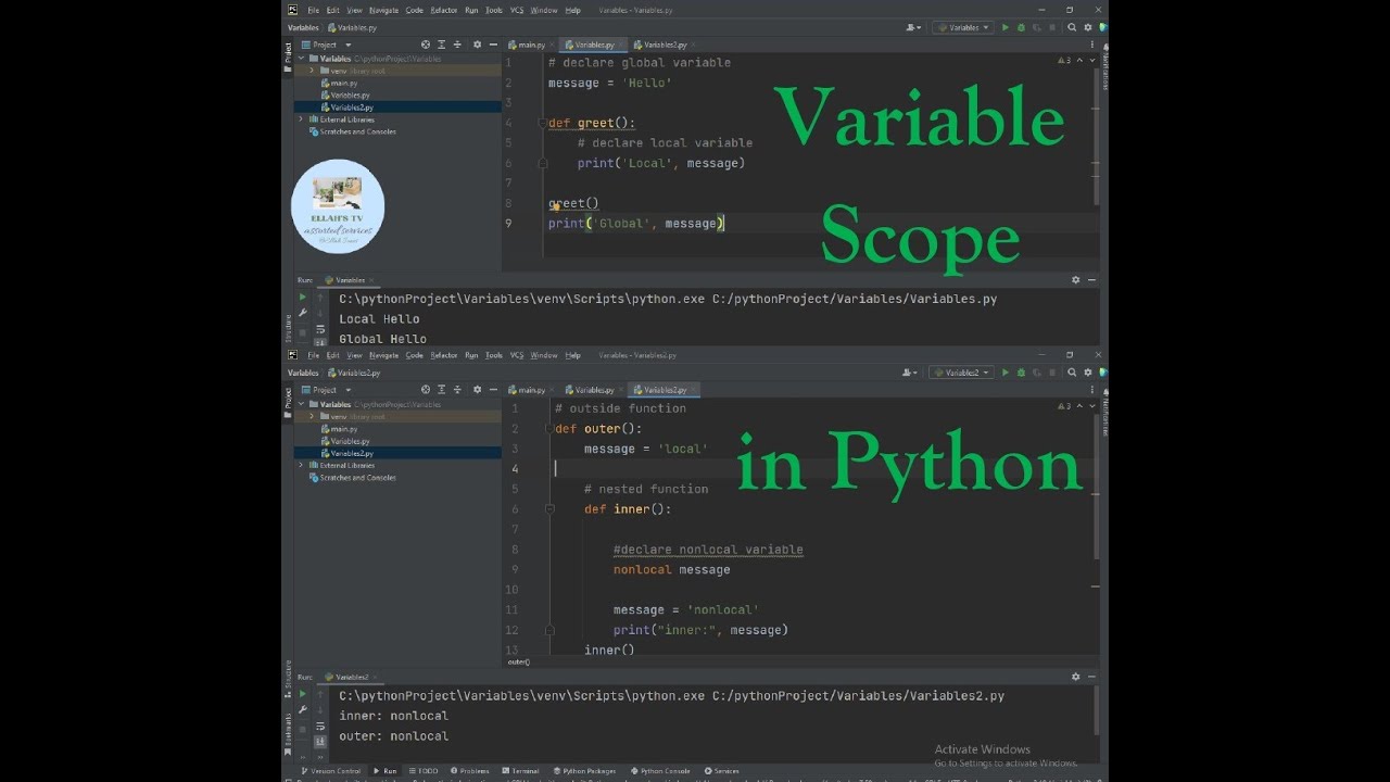 Python Tutorial 8 Variable Scope In Python Youtube
