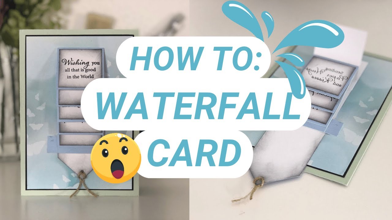 Easy Waterfall Card Tutorial No Dies Needed Youtube