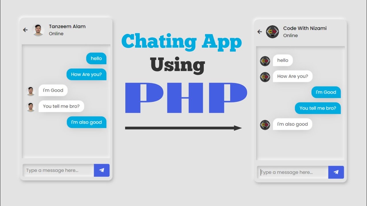 Chating App Using Javascript Php With Source Code Codewithnizami