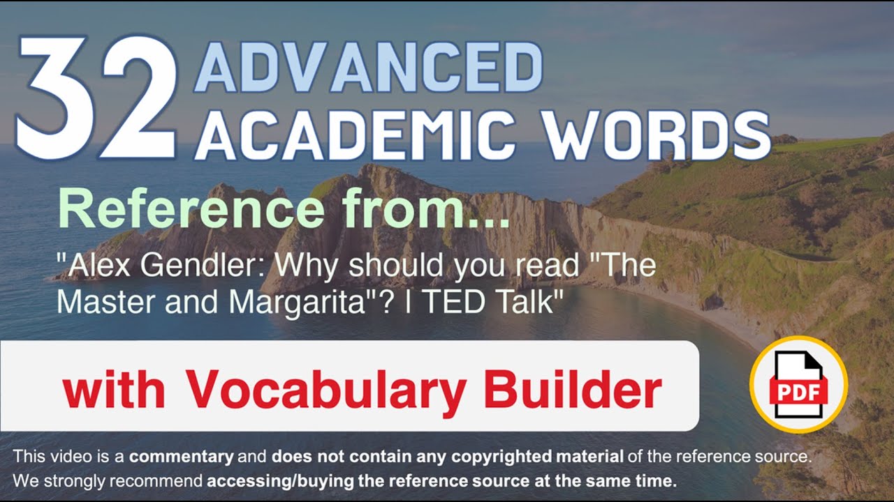 32 Advanced Academic Words Ref From Why Should You Read The Master
