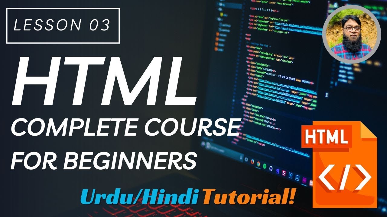 Learning Html Complete Course For Beginners Urdu Hindi Tutorial