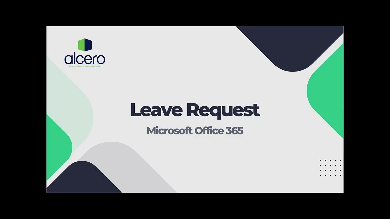 Sharepoint Leave Request System Alcero Youtube