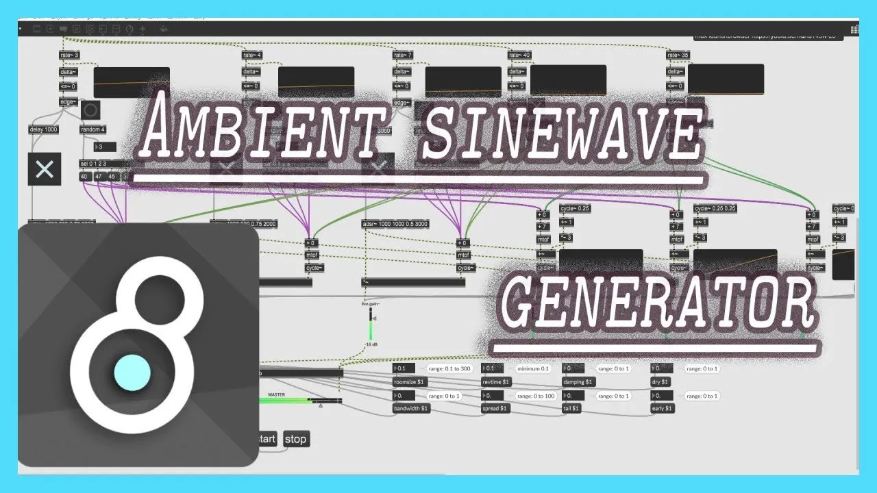 1 Hour Ambient Generative Patch Max Msp Youtube