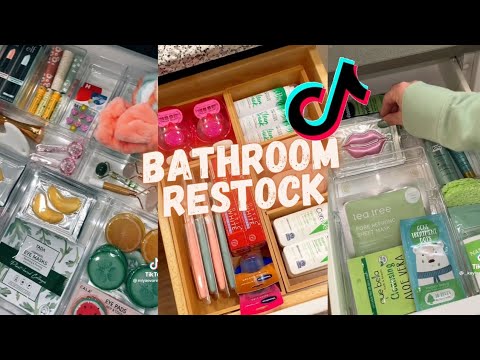 Guest Bathroom Restocking Organizing Asmr Tiktok Compilation