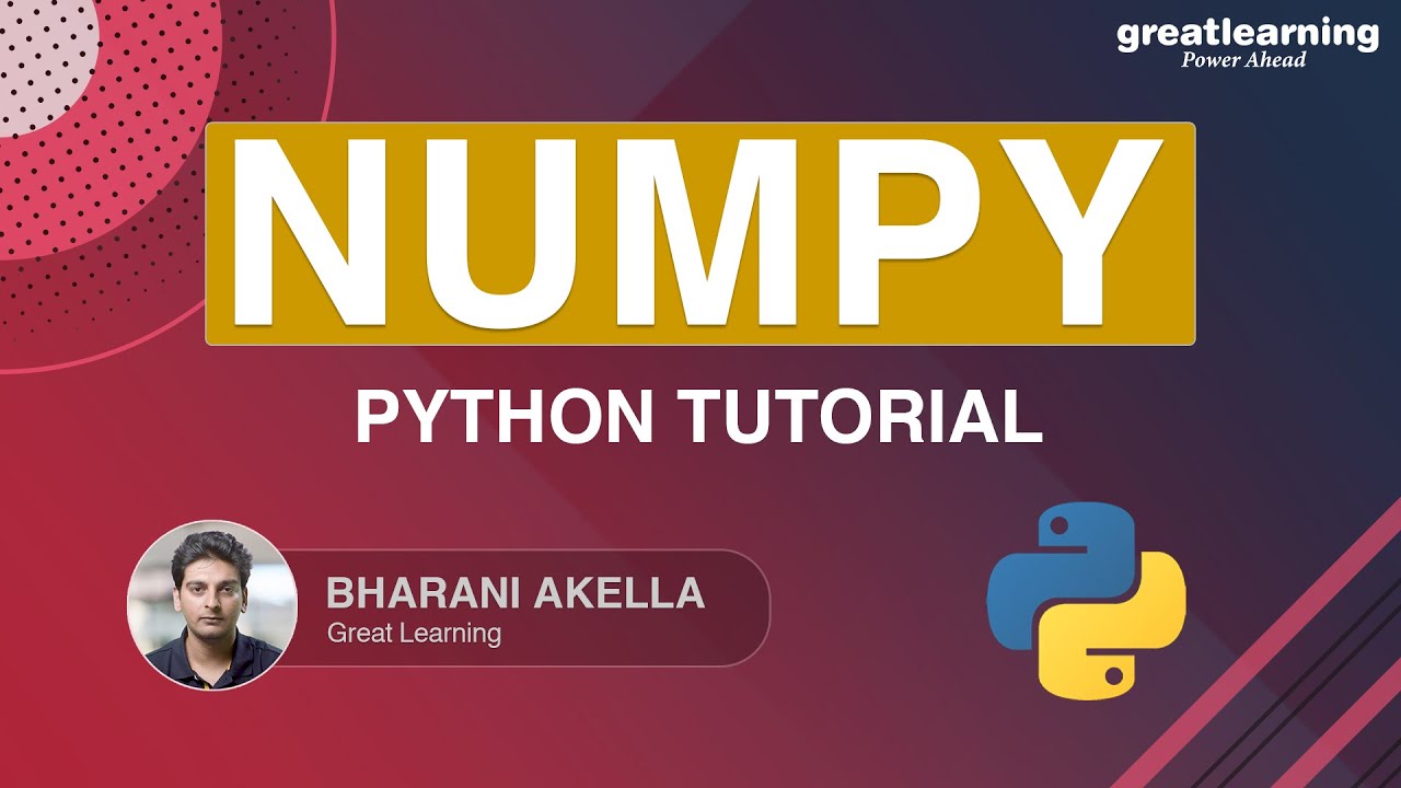 Numpy Python Tutorial Python For Beginners Python Tutorial Great
