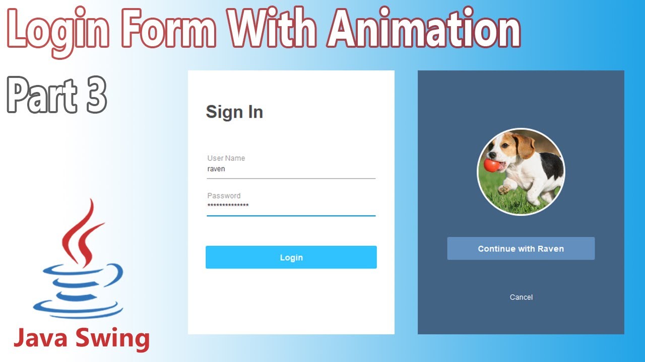 Java Swing Ui Design Login Form Part 3 Youtube