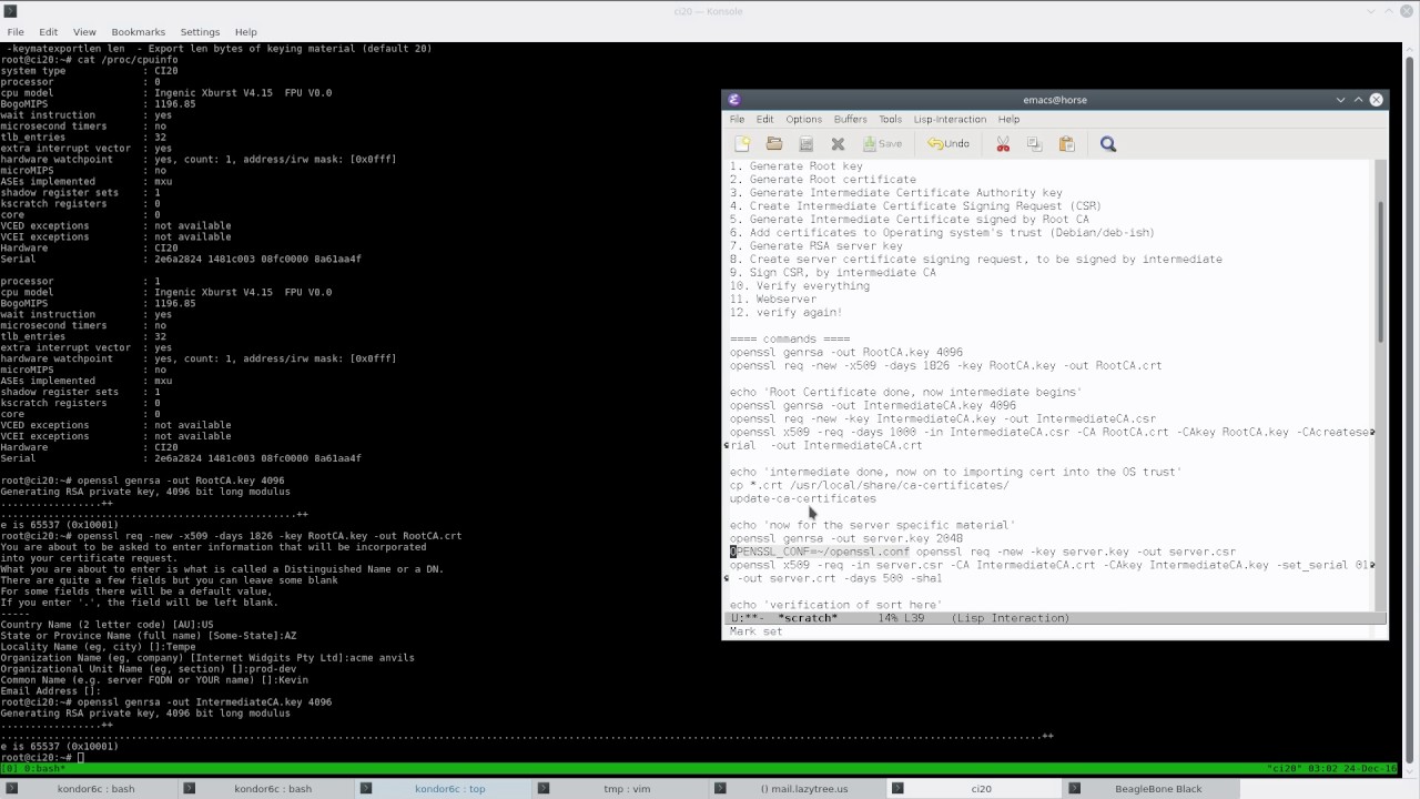 Generating Ssl Certificate Chain In Linux Youtube