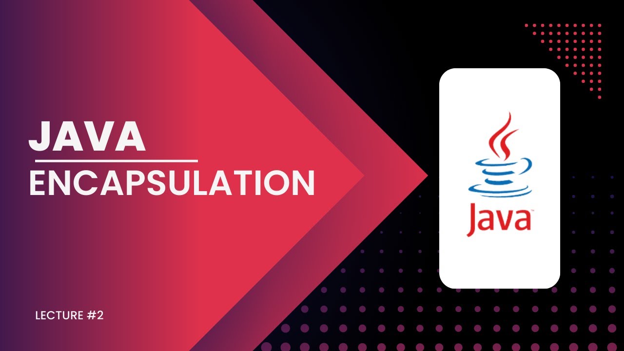 Encapsulation In Java Youtube