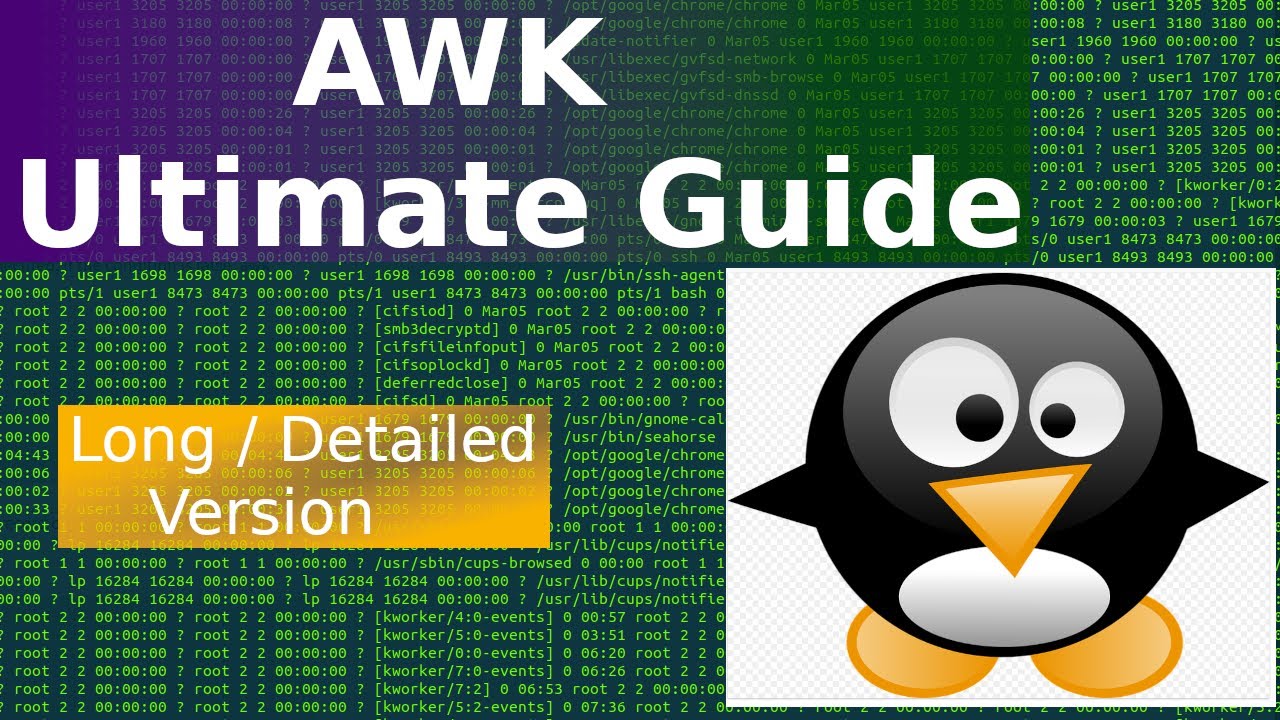 Awk Tutorial Ultimate Guide Youtube