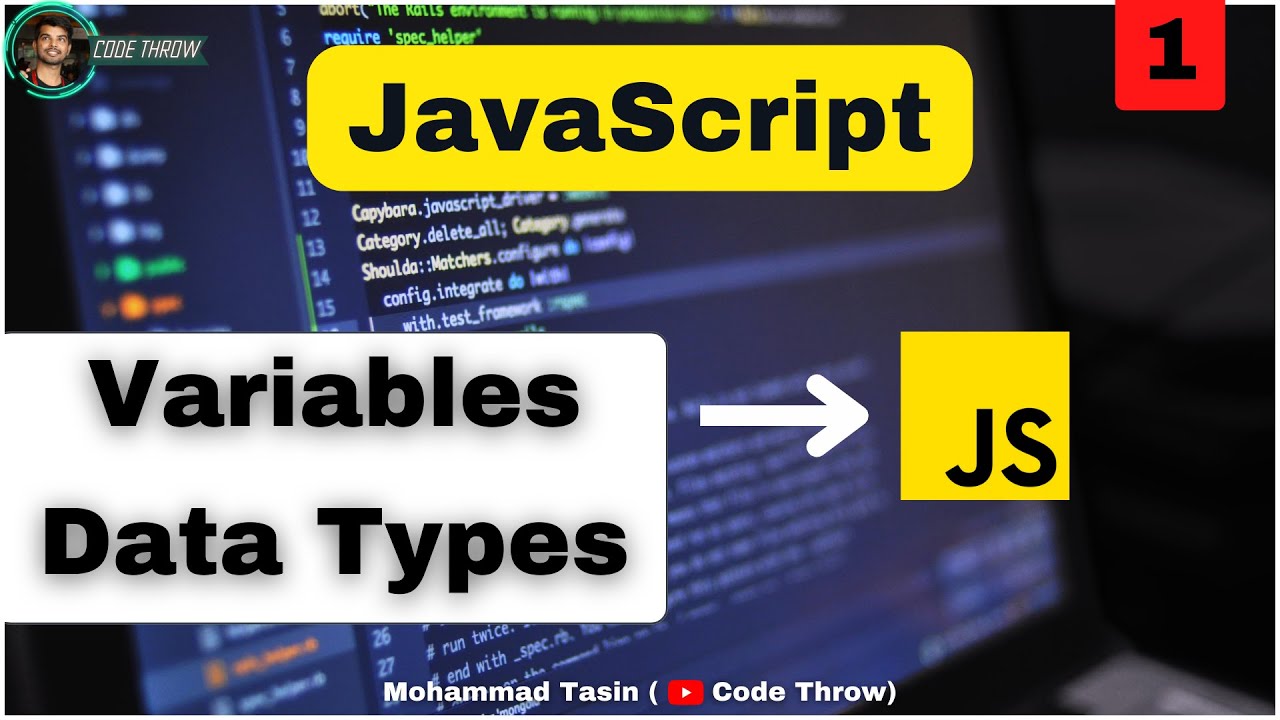 Variables And Data Types In Javascript Youtube