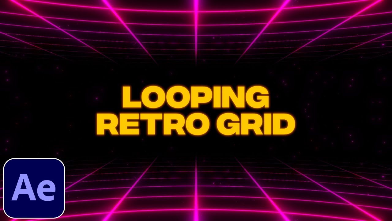 3d Retro Grid Tutorial In After Effects Motion Graphics Youtube
