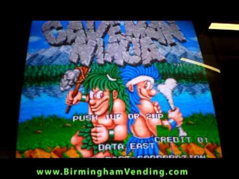 Arcade Legends 3 Caveman Ninja Game Play By Birmingham Vending Mpg