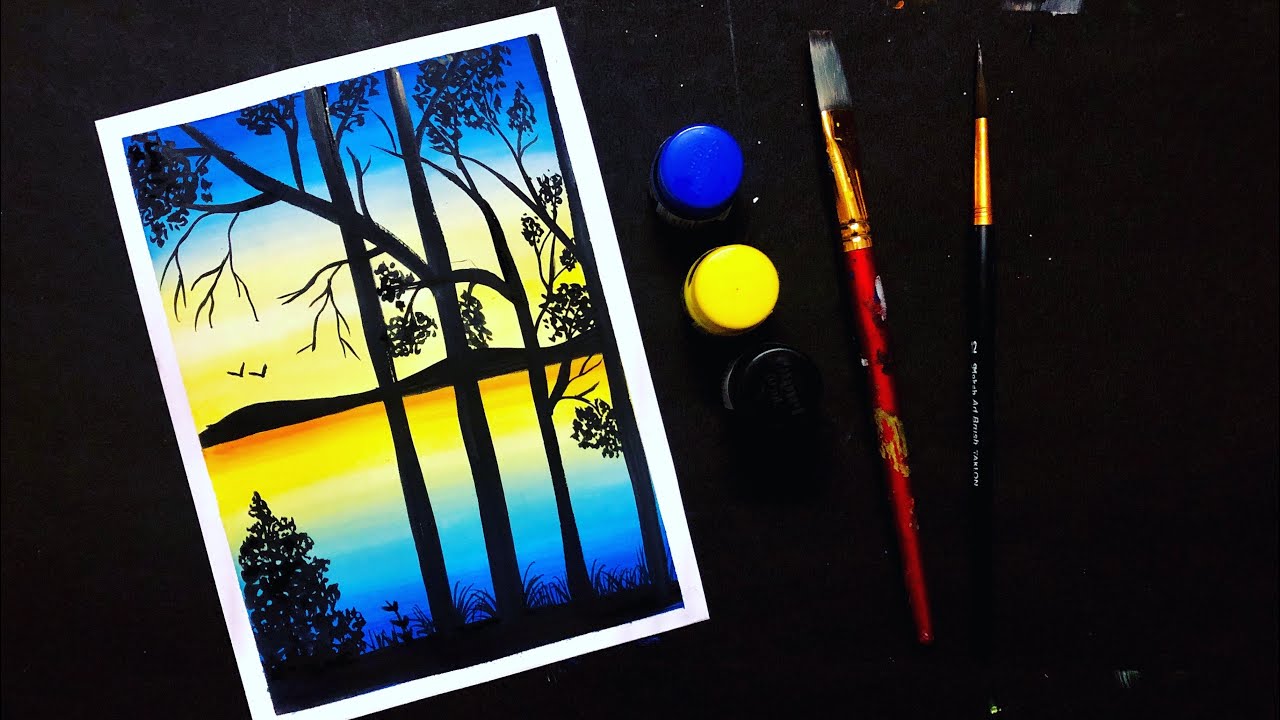 Easy Painting Ideas For Beginners Poster Colour Painting 53 Off