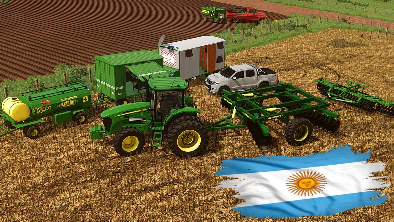 Farming Simulator 22 Argentina Llevando El Equipo Youtube
