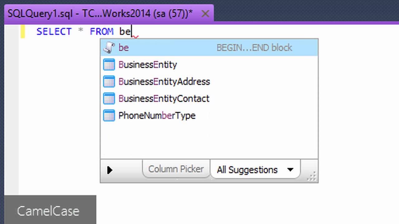 Sql Prompt Tips 8 Advanced Suggestions Youtube