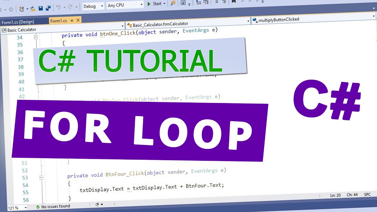 For Loop C Tutorial Youtube