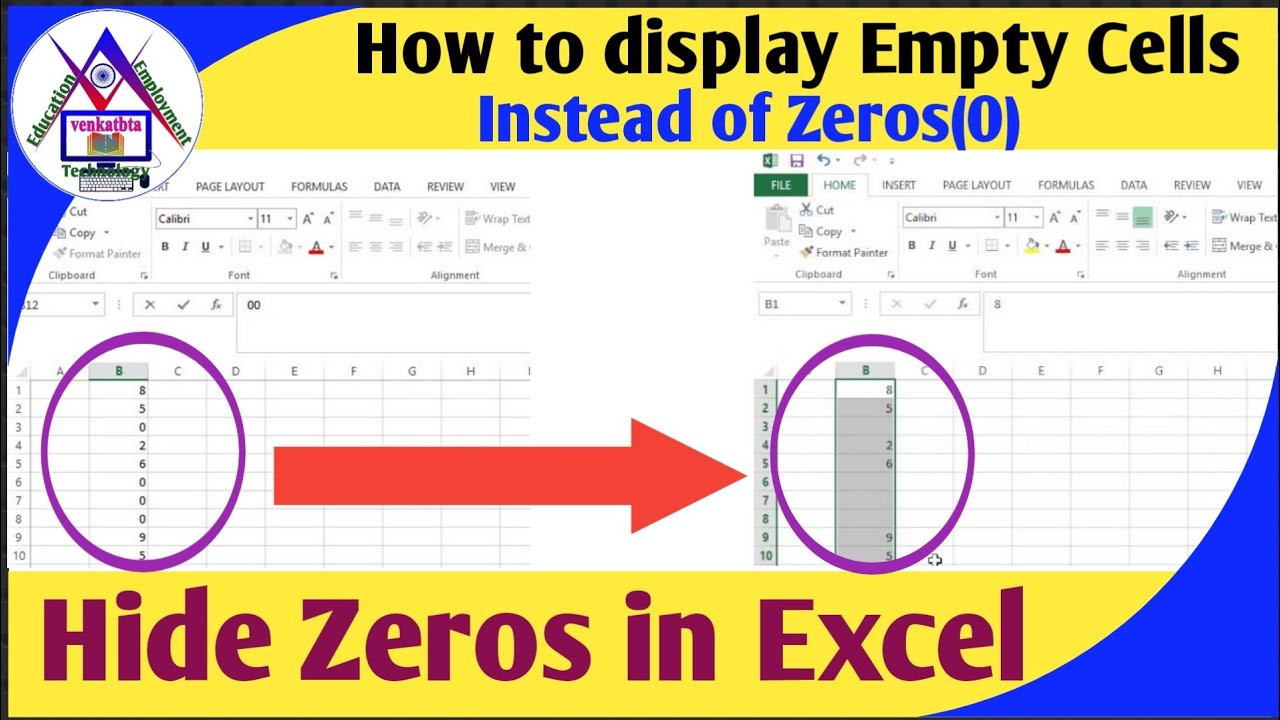 Excel Graph Hide Zero Values